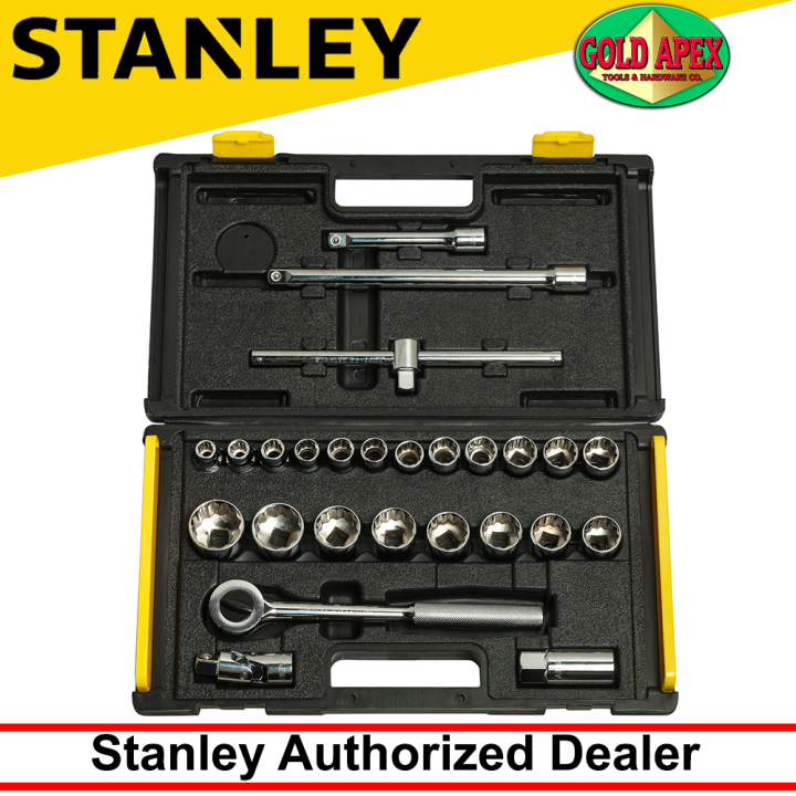 Stanley 86-477 1/2" Drive Socket Wrench Set (10-32mm) | Lazada PH