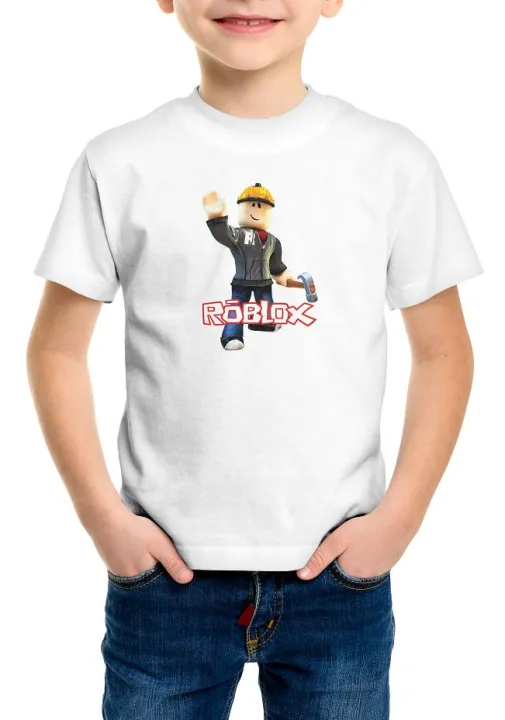 Kizmoo Supercute Roblox_Builderman Kids T-Shirt - Ready Stock | Lazada