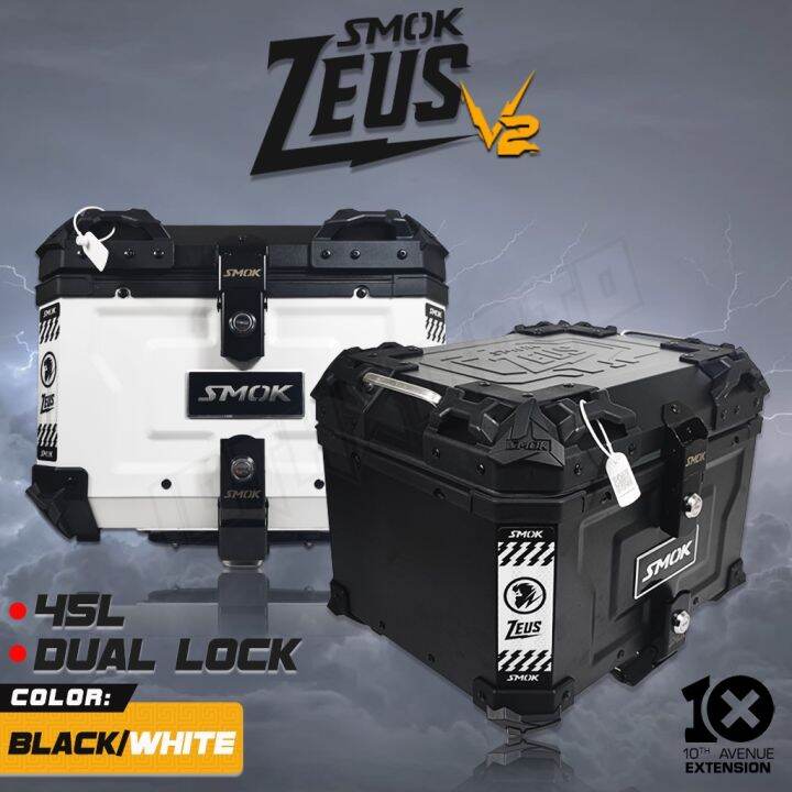 10THX SMOK ZEUS V2 45L Alloy Top Box Aluminum for Click, Aerox Nmax ...