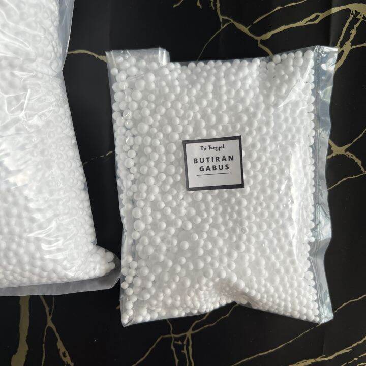 BUTIRAN GABUS 5 gram STEROFOM Styrofoam Sterofoam Kado Butir Putih ...