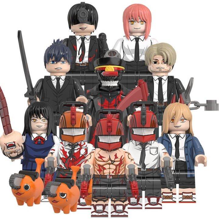 Japanese Anime Denji Pochita Makima Chainsaw Man Mini Action Building ...