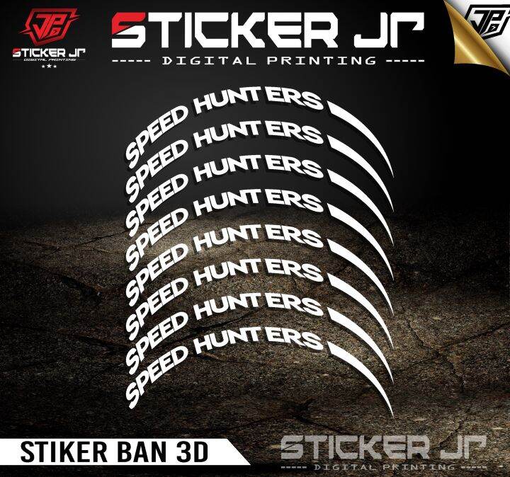 Sticker Ban / Setiker Font Ban / Tire Bomb / 3D stiker ban Speed ...