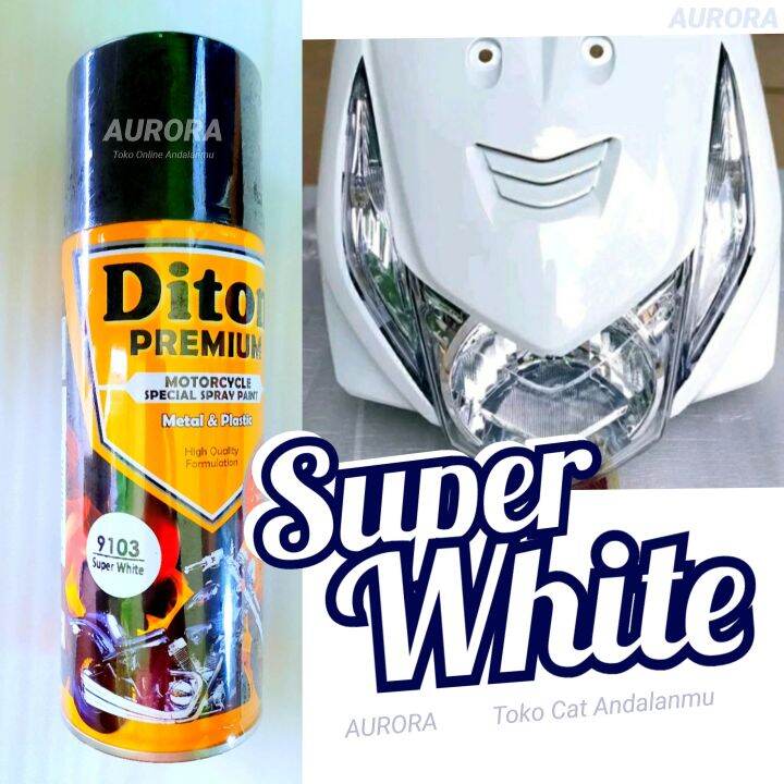 Cat Putih Diton Premium Super White 9103 Putih Bersih Cerah Bagus Solid ...