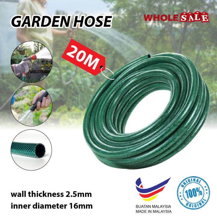 KARYON Reinforced PVC Garden Hose Flexible Pipe Anti Twist / Getah Paip ...