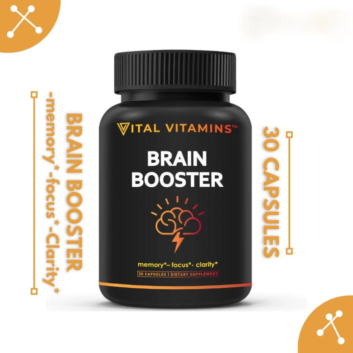 Vital Vitamins Brain Booster Memory Focus Clarity 30 Capsules | Lazada ...