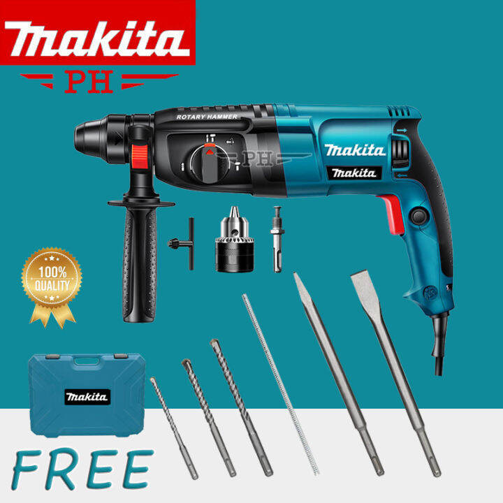 Makit a Rotary Drill Rotary Hammer Drill Heavy Duty 3 Functions 26mm ...