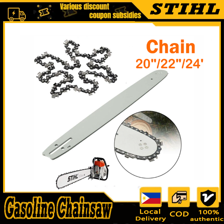 Chainsaw 20/22/24 inches Guide Bar Chainsaw Blade Chainsaw Chain | Lazada PH