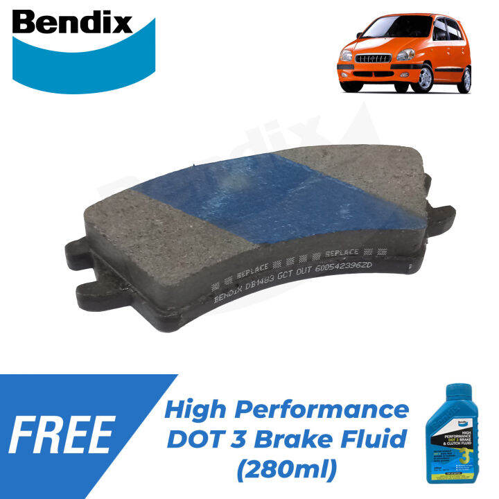 Bendix Brake Pads GCT DB1483 Front Set for Hyundai Atos 2000-2003 | Lazada PH