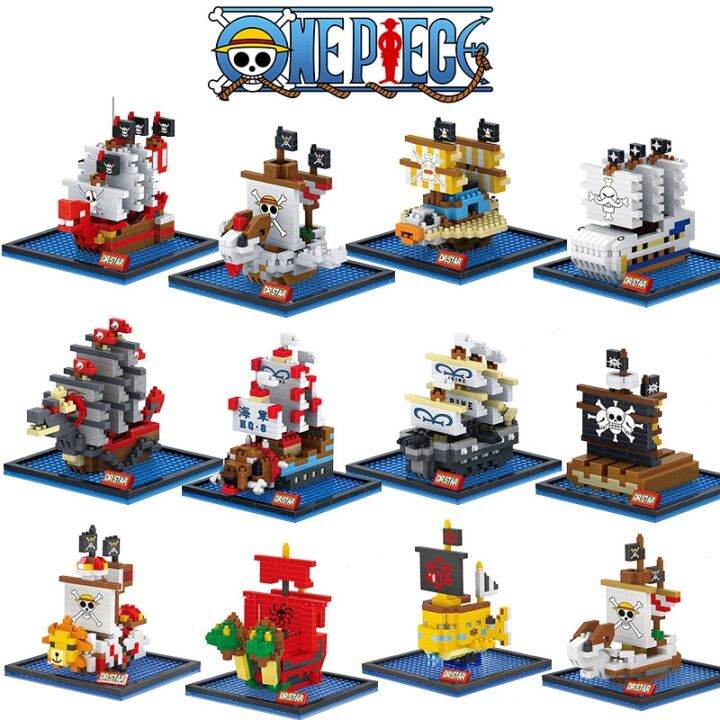 One Piece Pirate Ship Assembly Buildding Blocks Bricks Toys Luffy ...