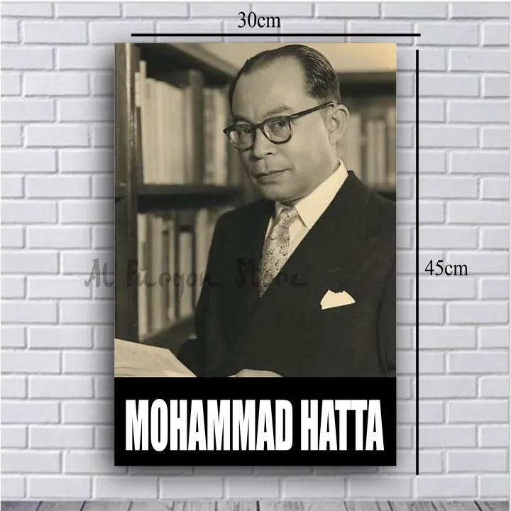 POSTER MOHAMMAD HATTA / FOTO MOHAMMAD HATTA / HIASAN DINDING / POSTER MURAH | Lazada Indonesia