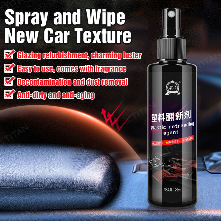 XTITAN 100ML Car Plastic Refurbishment Interior Exterior Car Care Car ...