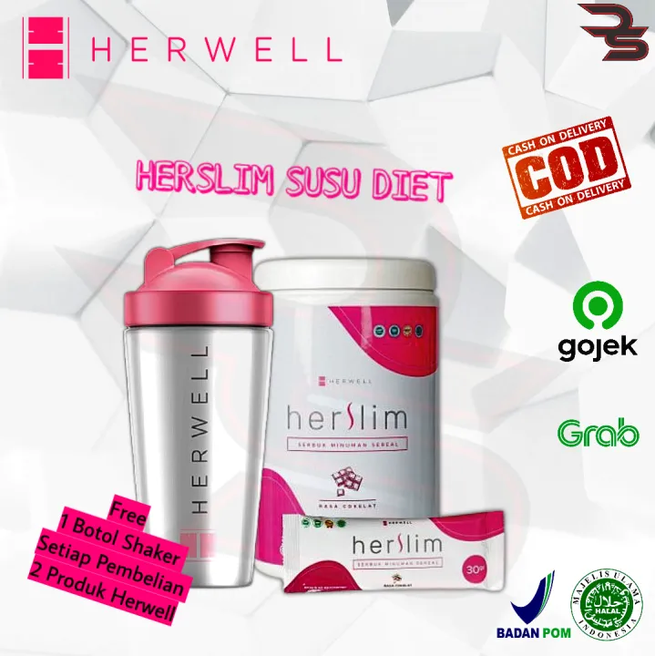 Herslim by Herwell Susu Diet Susu Kolostrum 1 botol isi 20 sachet ...