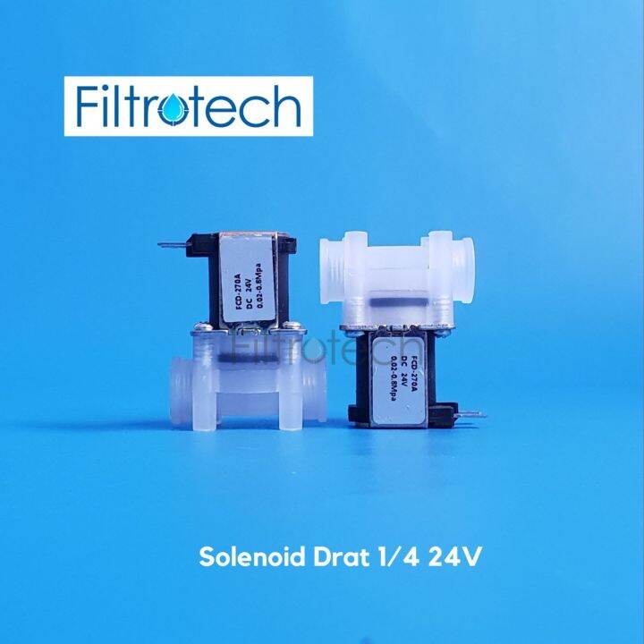 Solenoid plastik 24 Volt Solonoid Valve Selenoid 24 VDC Drat Dalam 1/4 ...