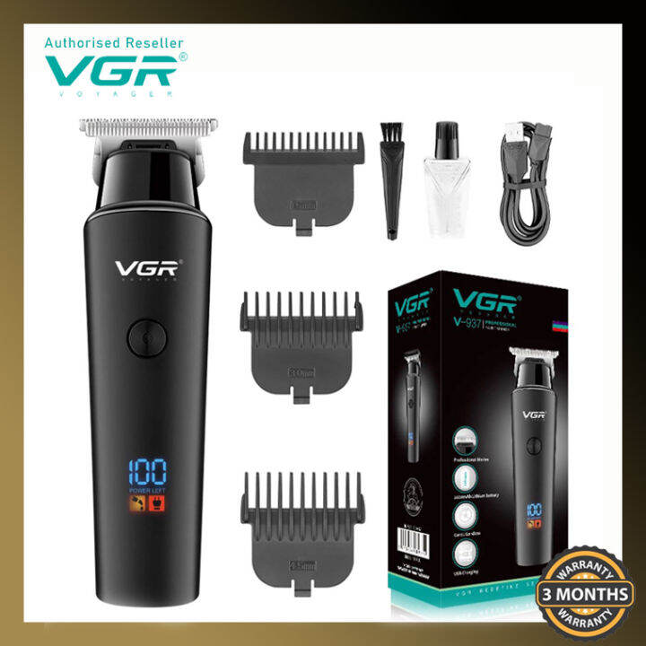 VGR Voyager Cord/Cordless V-937 Long Hours Usage Type C Rechargeable Processional Hair Clipper ...