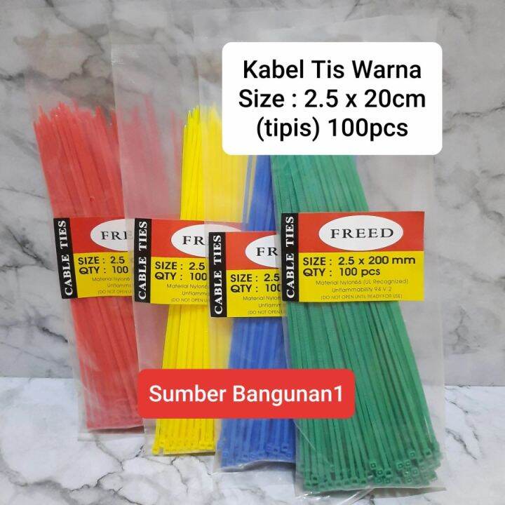 Kabel Tis 20cm cable ties tali robot pagar fiber 20 cm segel tarik ...