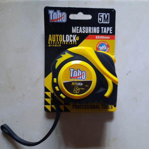 Meteran Toho 5 Meter Kuning Auto Lock | Lazada Indonesia