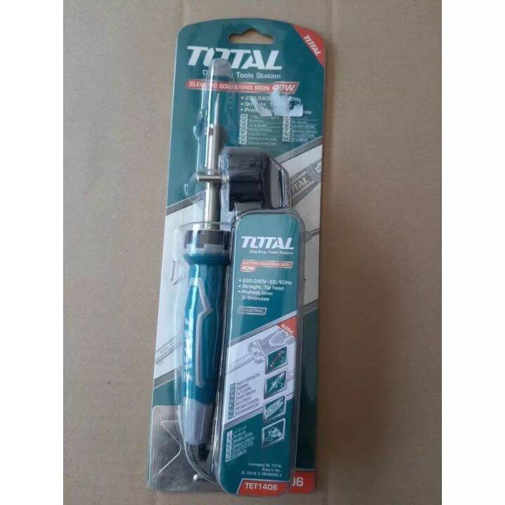 TOTAL TOOLS Electric Soldering Iron 60w TET1606 / 100w TET10006 for ...