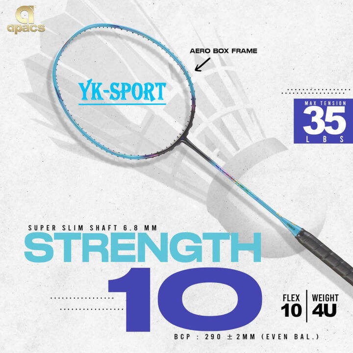 Raket Apacs Terbaru Original Strength 10 Bonus Komplit Raket Apacs ...