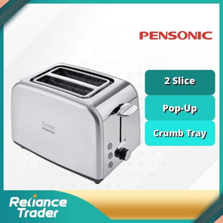 Pensonic 2 slice pop-up toaster PT-931SX | Lazada