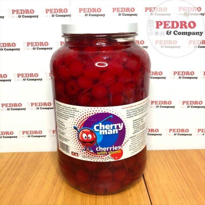 Cherry man cherries with stem 4.25 kg - buah cheri merah batang sirup ...