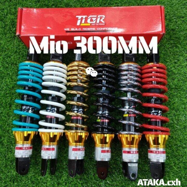 TTGR Motorcycle Rear Shock 300mm Mio Sporty/ Beat/ Mioi 125/ Skydrive / Click / Souli125 /FINO ...