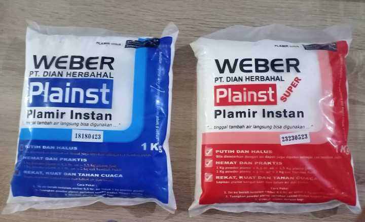 plamir instan Weber 1kg , planist , plamir tembok | Lazada Indonesia