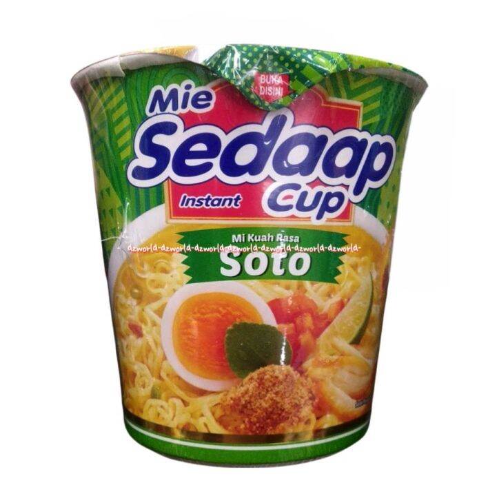 Mie sedaap Soto Mi Kuah dalam Cup 77gr mie dalam mangkok Mie Rasa Soto ...