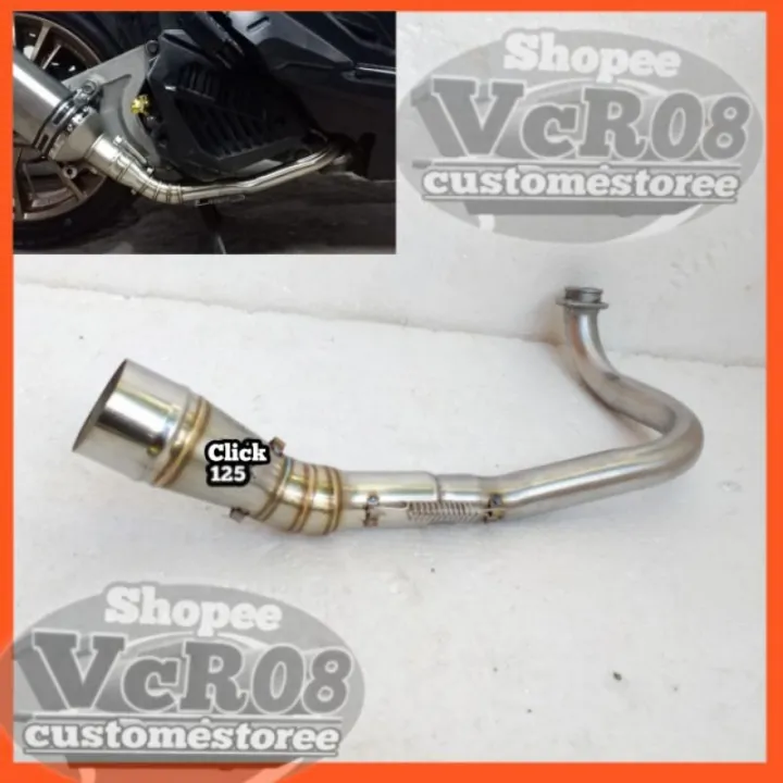 Honda Click Stainless Steel 38cm 28mm Pipe Head Out Exhaust Nec Pipe ...