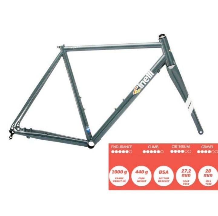 CINELLI NEMO TIG DISC STEEL ROAD BIKE FRAME SET | Lazada