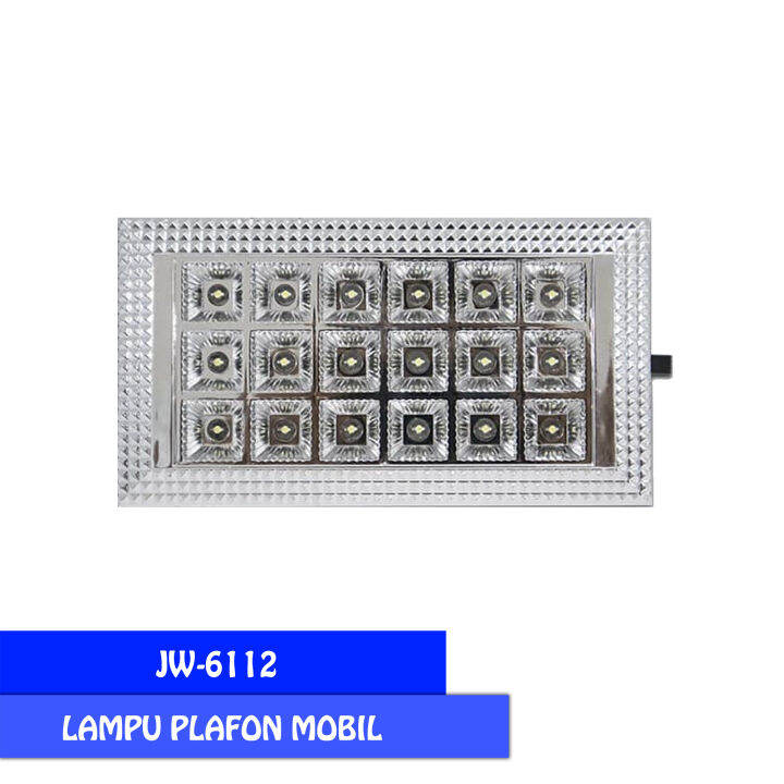 LAMPU PLAFON KABIN MOBIL /ROOF LIGHT LED ZW6112 PERSEGI | Lazada Indonesia