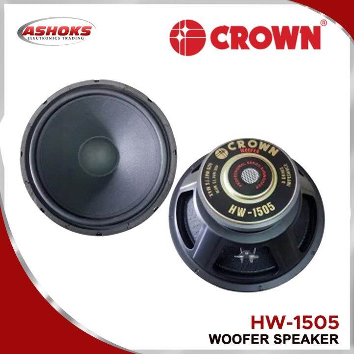Crown 15 inch Speaker 500 watts Woofer Speaker HW-1505 / Crown Speaker ...