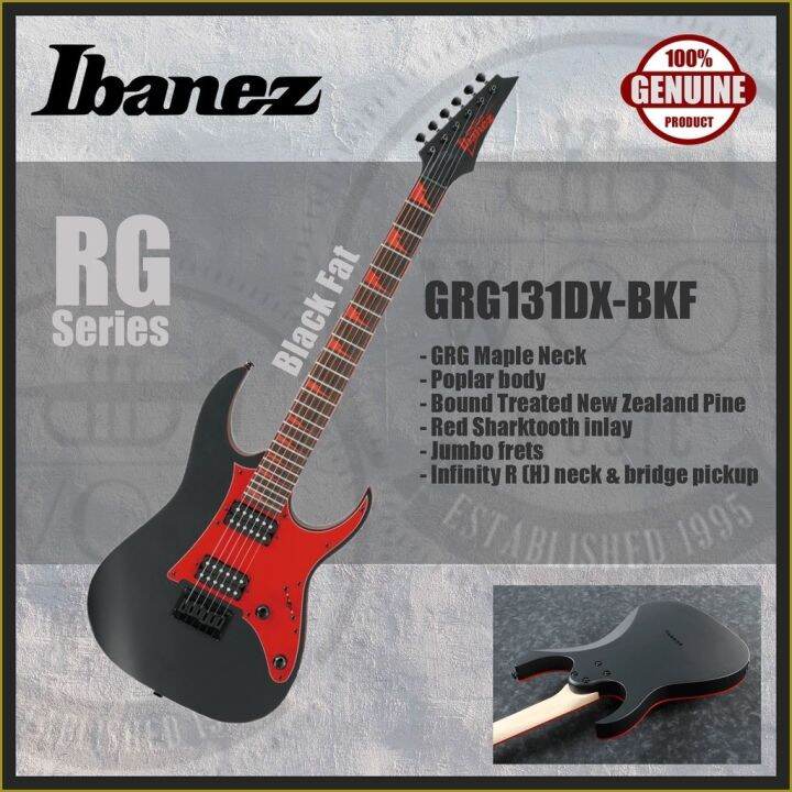 Ibanez RG Series GRG131DX BKF Electric Guitar - Black Flat | Lazada