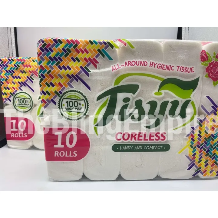 Best-selling Tisyu Coreless 2PLY Bathroom Tissue 10 rolls 30g (New ...
