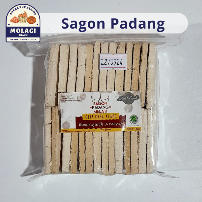 Kue Sagon Padang Melati / Sagon Kelapa Padang 200 Gram - Molagi Snack ...