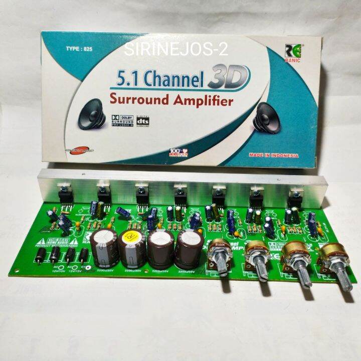 KIT POWER ACTIVE HOME THEATER 5.1 SURROUND AMPLIFIER AKTIF HI FI RANIC ...