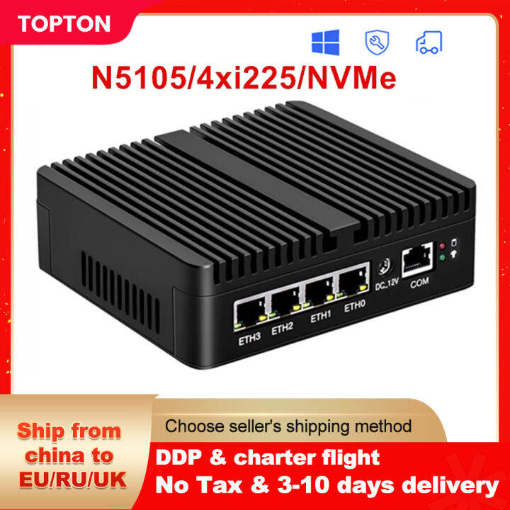 จัดส่งฟรี pfsense Firewall Soft Router N5100 4X In i225 i226 2.5G LAN ...