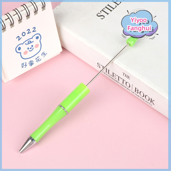 Yiyoo Ballpoint Pen Plastic Beadable Pen Bead Pen School Office DIY ...