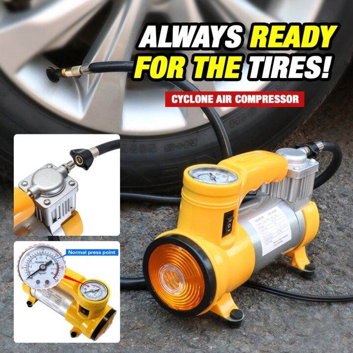 【COD】weili14430039 Heavy Duty Air Compressor With Flash Light Car Tire ...
