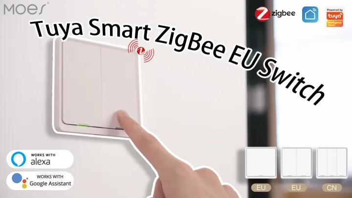 MOES ZigBee Smart Wall Light Switch No Neutral Wire No Capacitor Needed ...