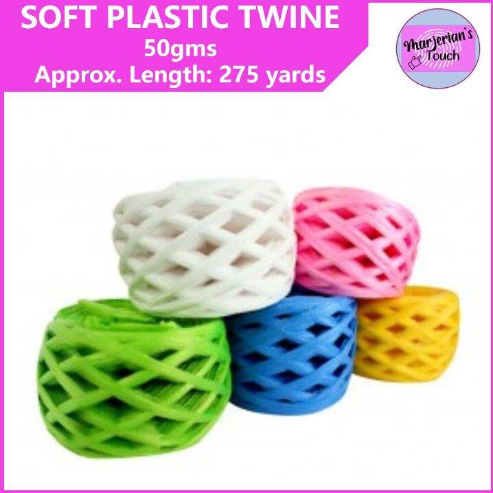 SOFT PLASTIC TWINE SOFT PLASTIC STRAW 50GMS PANALI TALI COLORED STRAW ...
