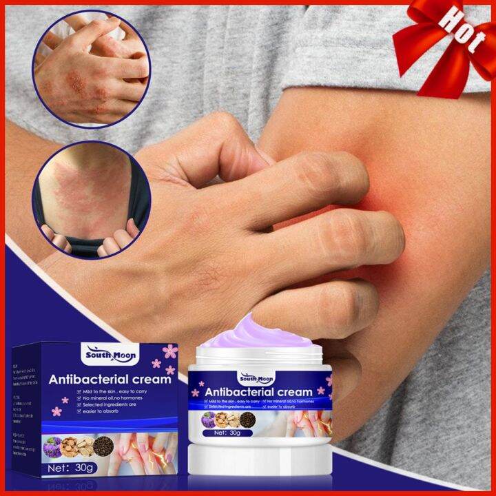 Lissng South Moon Antibacterial Cream Eczema Itchy Itchy Peeling Dermatitis Herpes Anti-itch ...