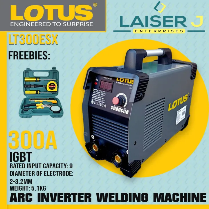 Lotus 300A Arc Inverter Welding Machine IGBT LT300ESX with Hand Tools ...