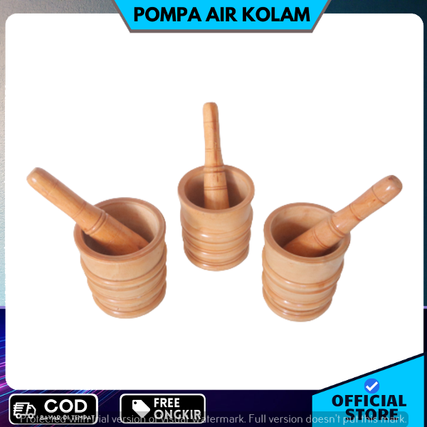 Lumpang kayu sedang alat tumbuk tradisional alat tumbuk bumbu dan jamu ...