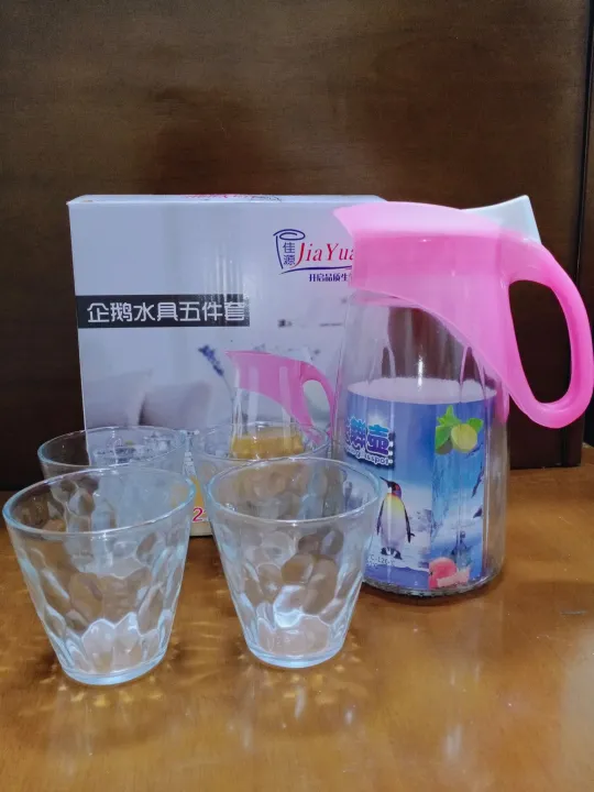 5 in 1 Pitcher and Drinking Glass Set | Lazada PH