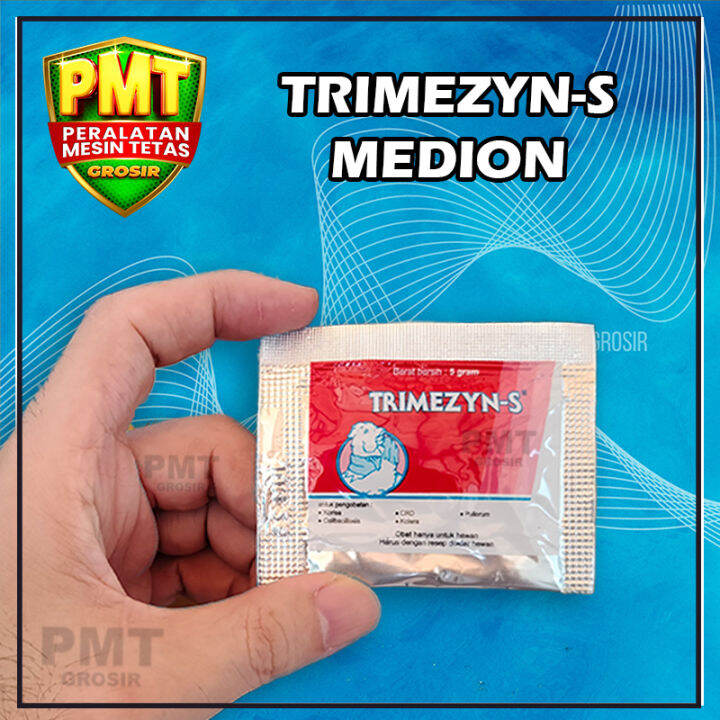 Trimezyn-S 5 Gram Medion Obat Ayam CRD Kolera Korisa Berak Kapur ...
