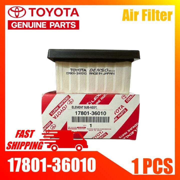 Original Toyota Air Filter Element Sub Assy 17801-36010 – Air Filter ...