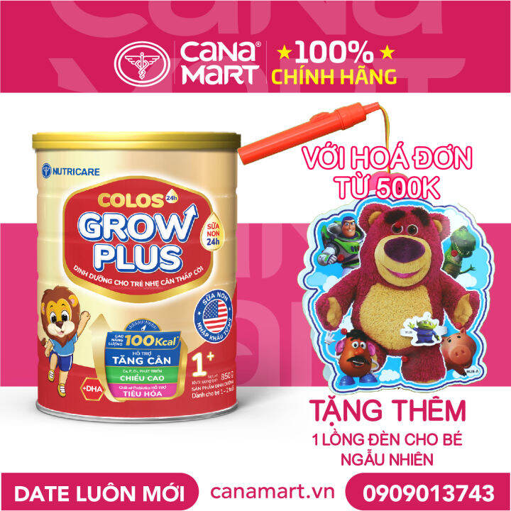 Sữa bột Nutricare Colos 24h Grow Plus 1+ giúp trẻ phát triển toàn diện (850g) | Lazada.vn