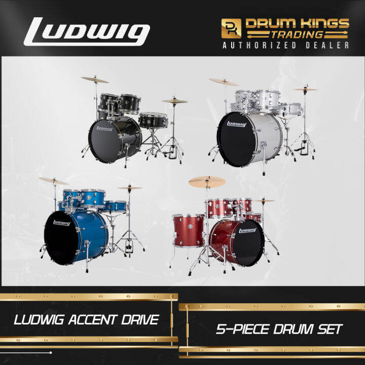 Ludwig LC19511 Accent Drive 5-Piece Drum Kit | Lazada PH
