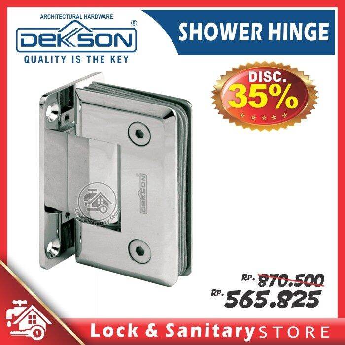 Dekson Dekkson Shower Hinge SH 7701 (GW) CP Engsel Pintu Kaca | Lazada Indonesia
