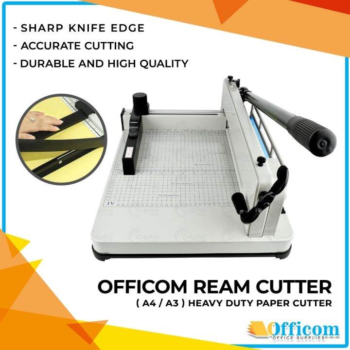 Officom Ream Cutter (A4 / A3) Heavy Duty Paper Cutter | Lazada PH